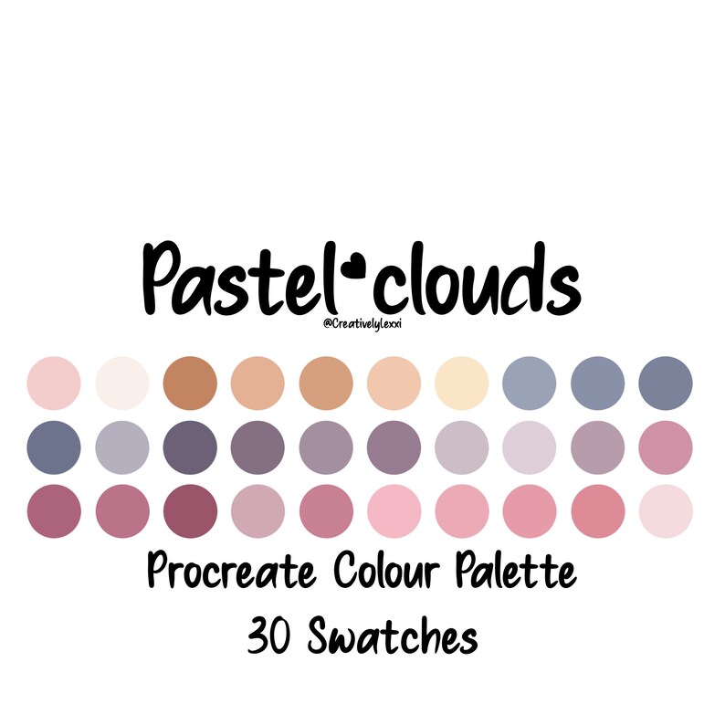 Procreate Color Palette, Procreate Swatches, Procreate Art, iPad ...