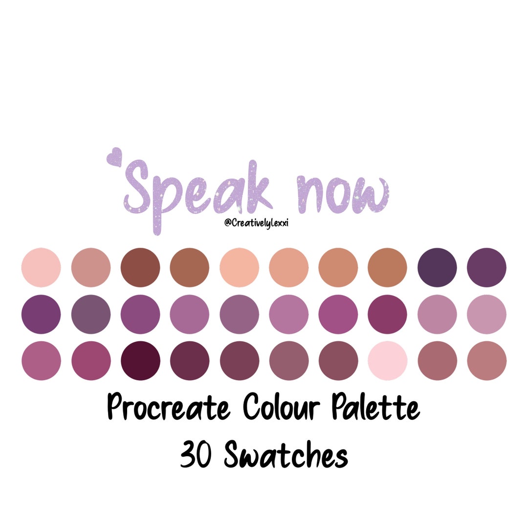 Procreate Color Palette, Procreate Swatches, Procreate Art, iPad ...