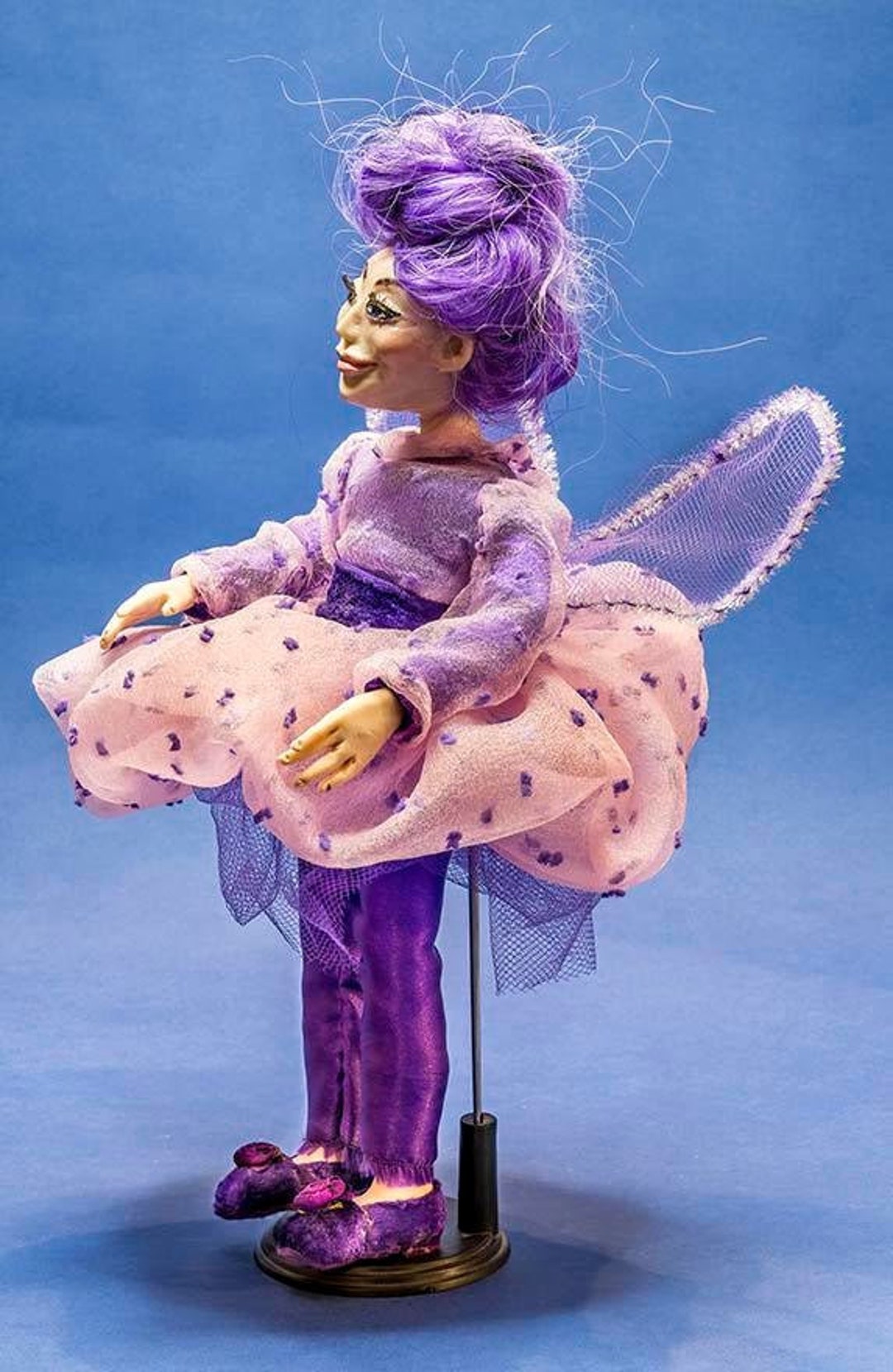 Lilac Flower Elf,artdoll,doll - Etsy