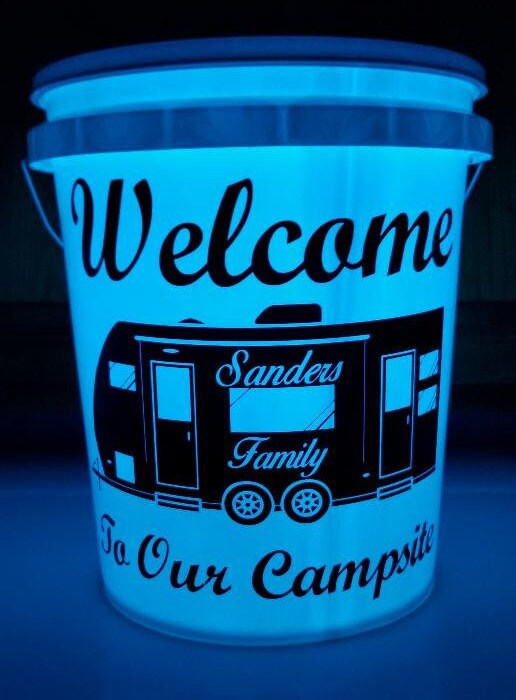 LED Light up Buckets Personalized LED Bucket Camping LED - Etsy