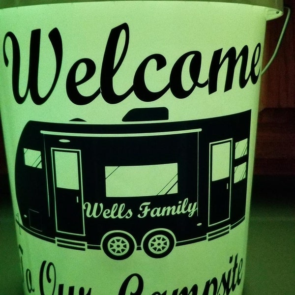 Light up Camp Bucket - Etsy