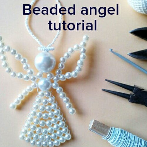 How to Make Beaded Angel Beaded Angel Tutorial English | Etsy