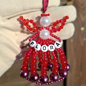 Custom Name Angel | Handmade Personalized Gift Angel Charm | Baptism ...