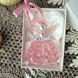 Custom Name Angel | Handmade Personalized Gift Angel Charm | Baptism ...