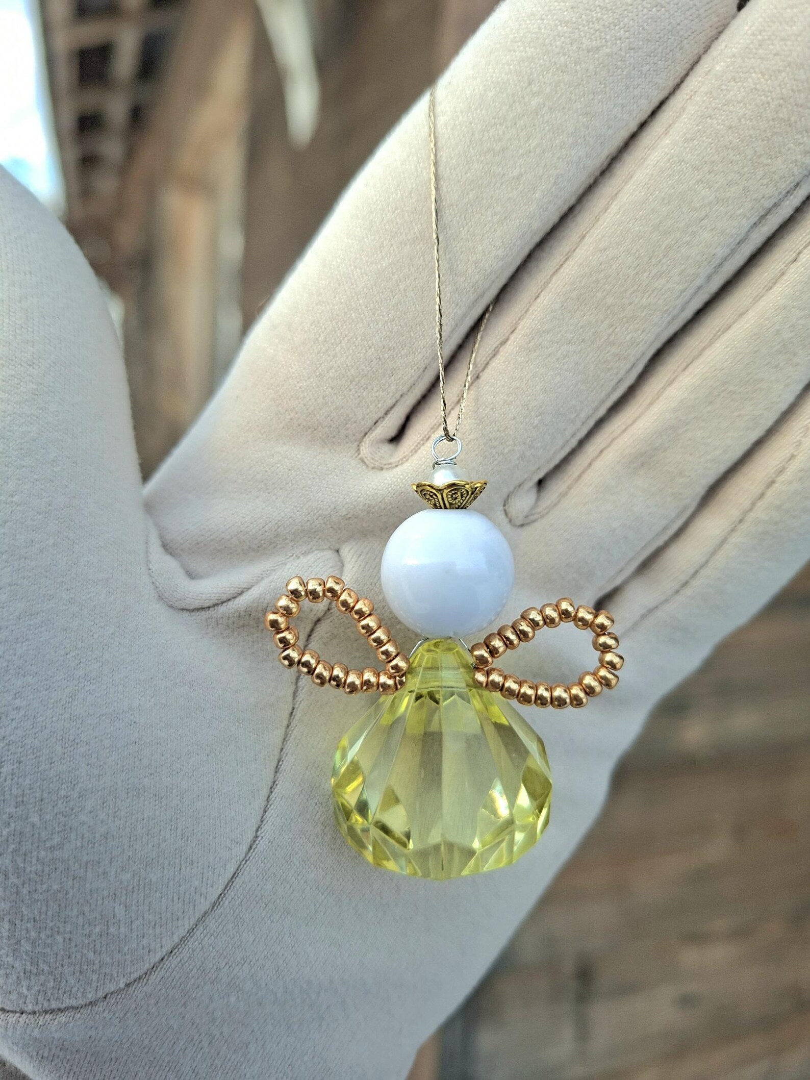 Memory Angel Ornament, Sun Catcher Angel, Gift Tag, Baby Shower Favor ...