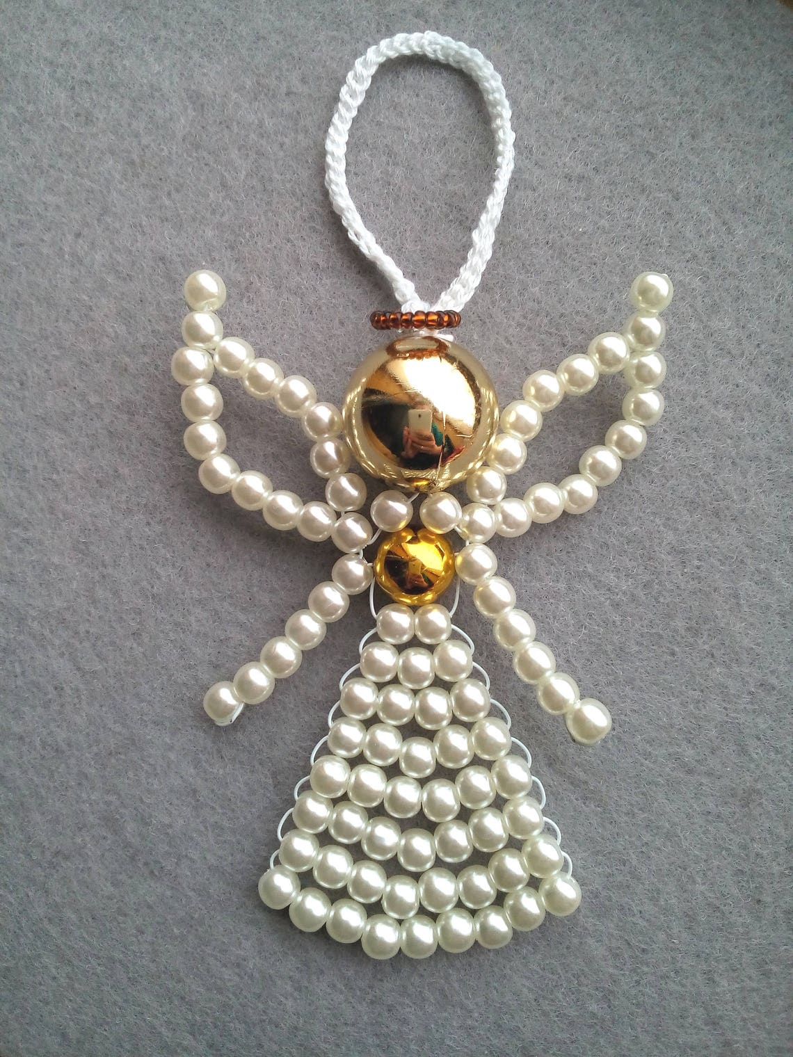 How to make beaded angel Beaded angel tutorial Beading | Etsy