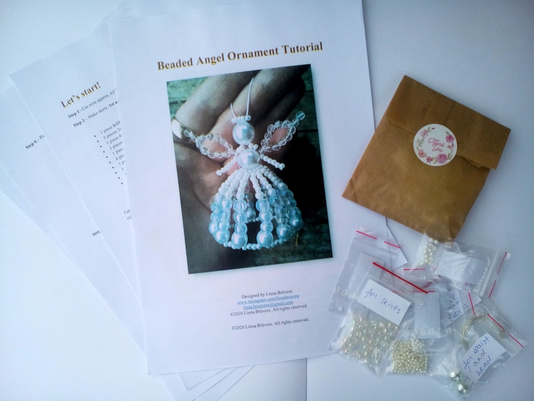 DIY Craft Angel Bead Kit, Make Your Own Standing Hanging Angel Decor ...