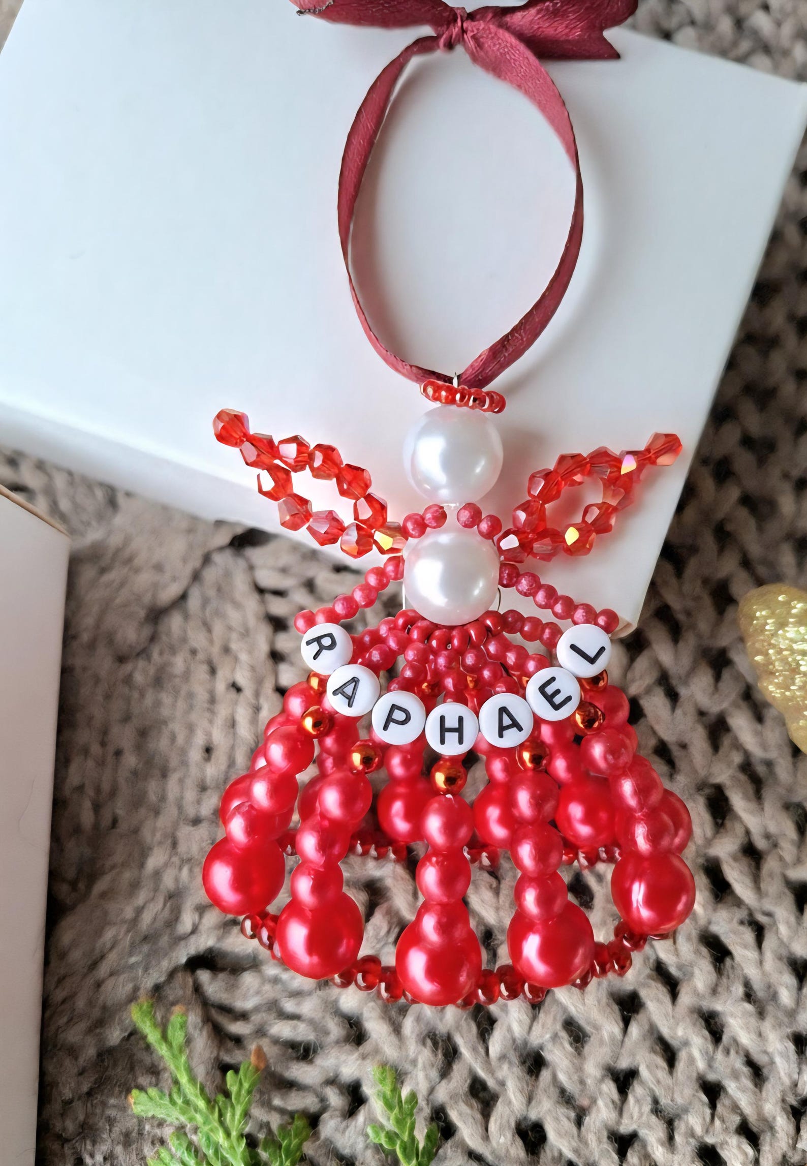 Custom Name Angel | Handmade Personalized Gift Angel Charm | Baptism ...