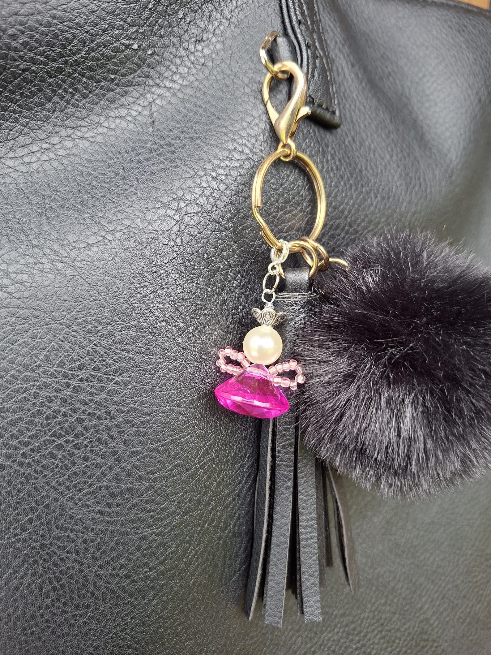 Pocket Hug Angel Lucky Charm | Zip Charm | Handmade Guardian Spiritual ...
