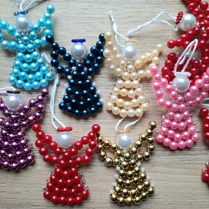 Beaded Angel Tutorial DIY, How to Make Small Beaded Angel, English ...