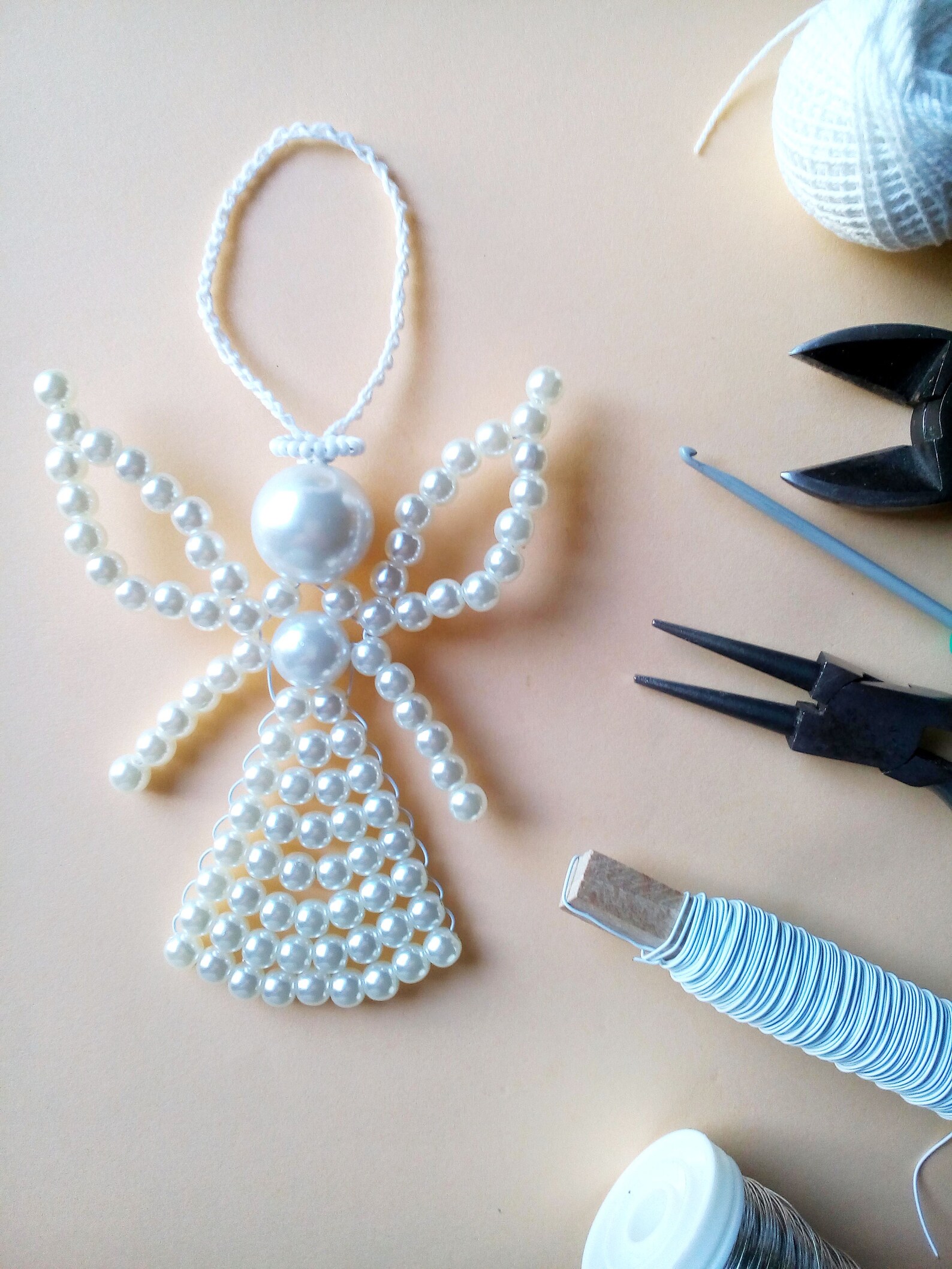How to make beaded angel Beaded angel tutorial Beading | Etsy
