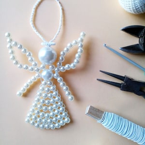 How to Make Beaded Angel, Beaded Angel Tutorial, English Beading ...