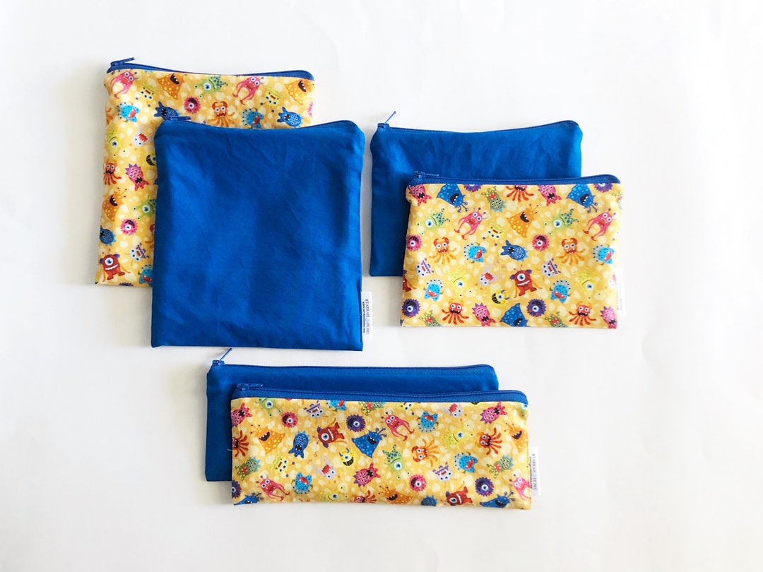 Reusable Snack Bags, Reusable Pouch, Reusable Food Bags, Snack Bag Set ...