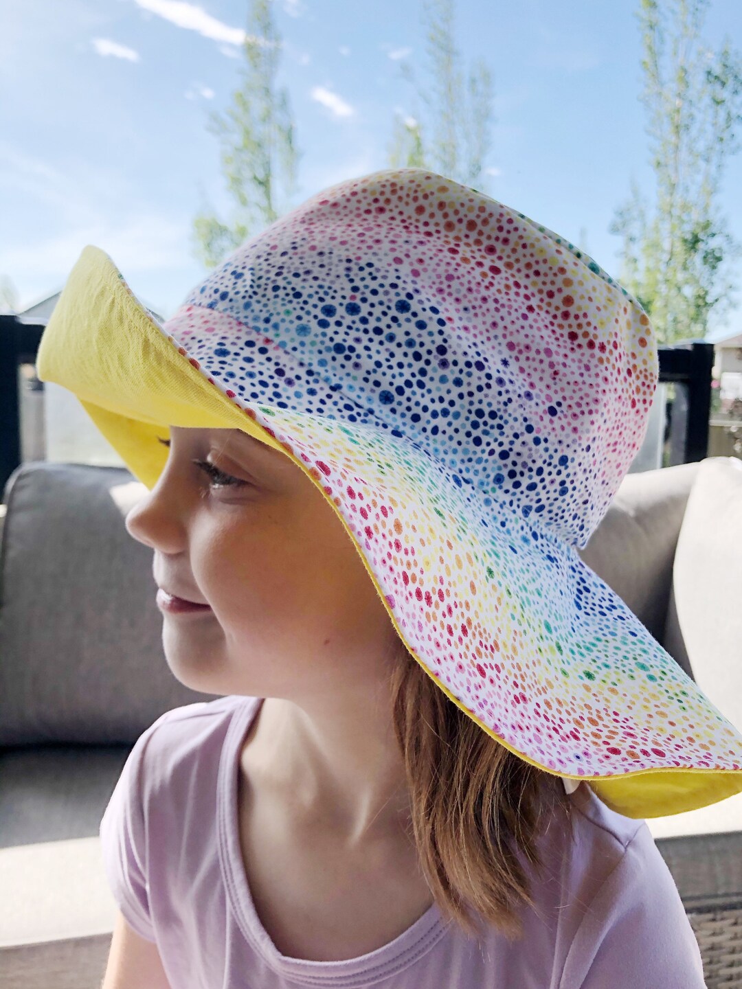 Kid Sun Hat, Girls Sun Hat, Kid Bucket Hat, Sun Hat, Kid Hat, Wide Brim ...