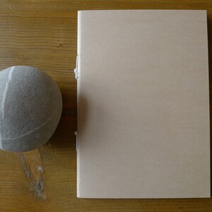 Handmade Plain Notebook Sewn by Hand, Plain Notebook for You to ...