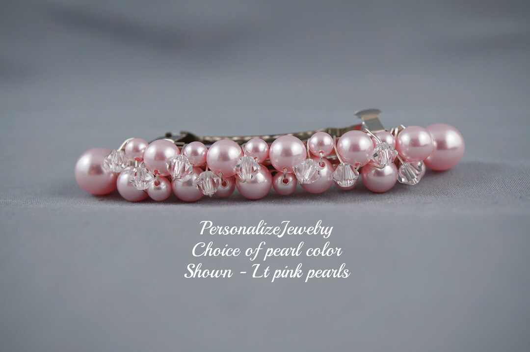 SMALL BARRETTE Flower Girl Hair Barrette, Hair Piece, Junior Bridesmaid ...