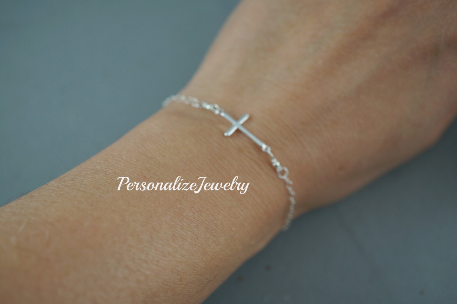 STERLING SILVER Cross bracelet adjustable bracelet Cross | Etsy