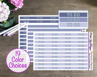 Today MATTE Header Stickers 40 Made for Vertical Planners - Etsy