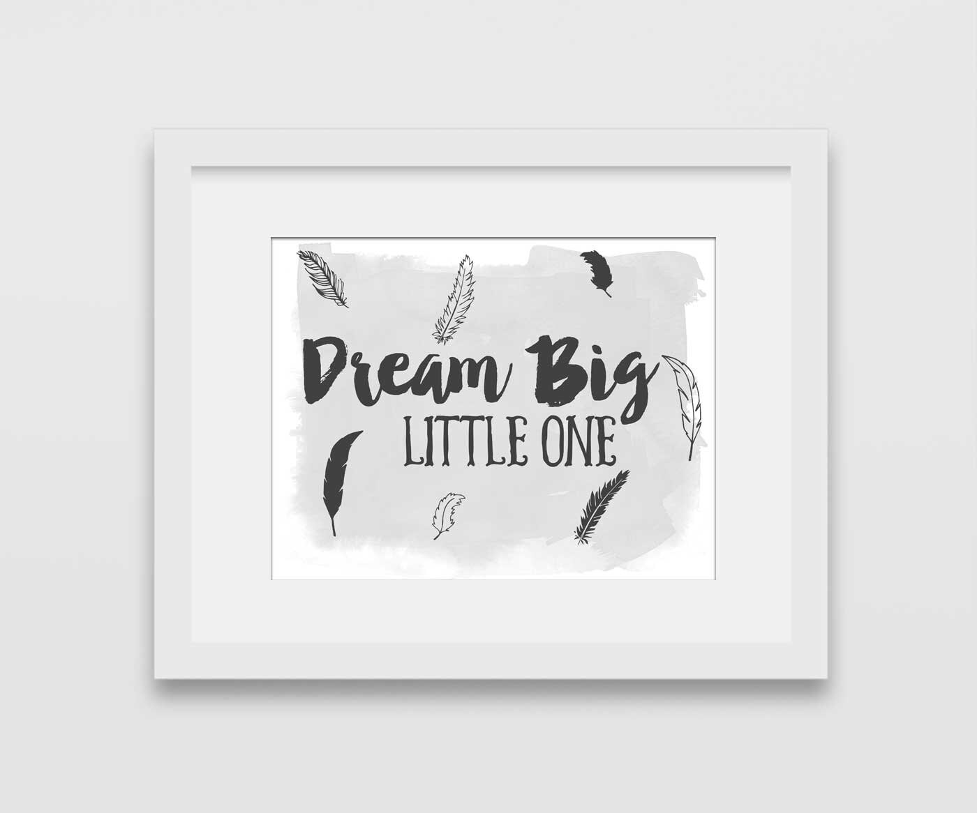 KDP04 Dream Big Little One Digital Art Print Prints Art Collectibles 