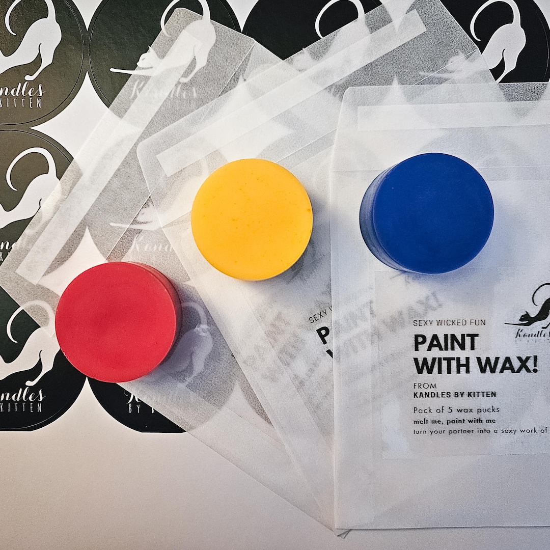 Primary Paint With Wax ~ BDSM Wax Play Pucks Set - Etsy