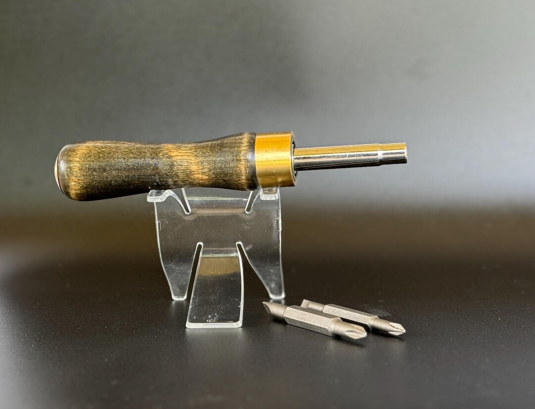Hand-turned Screwdriver With Black-stained Maple Handle – 4-in-1 ...
