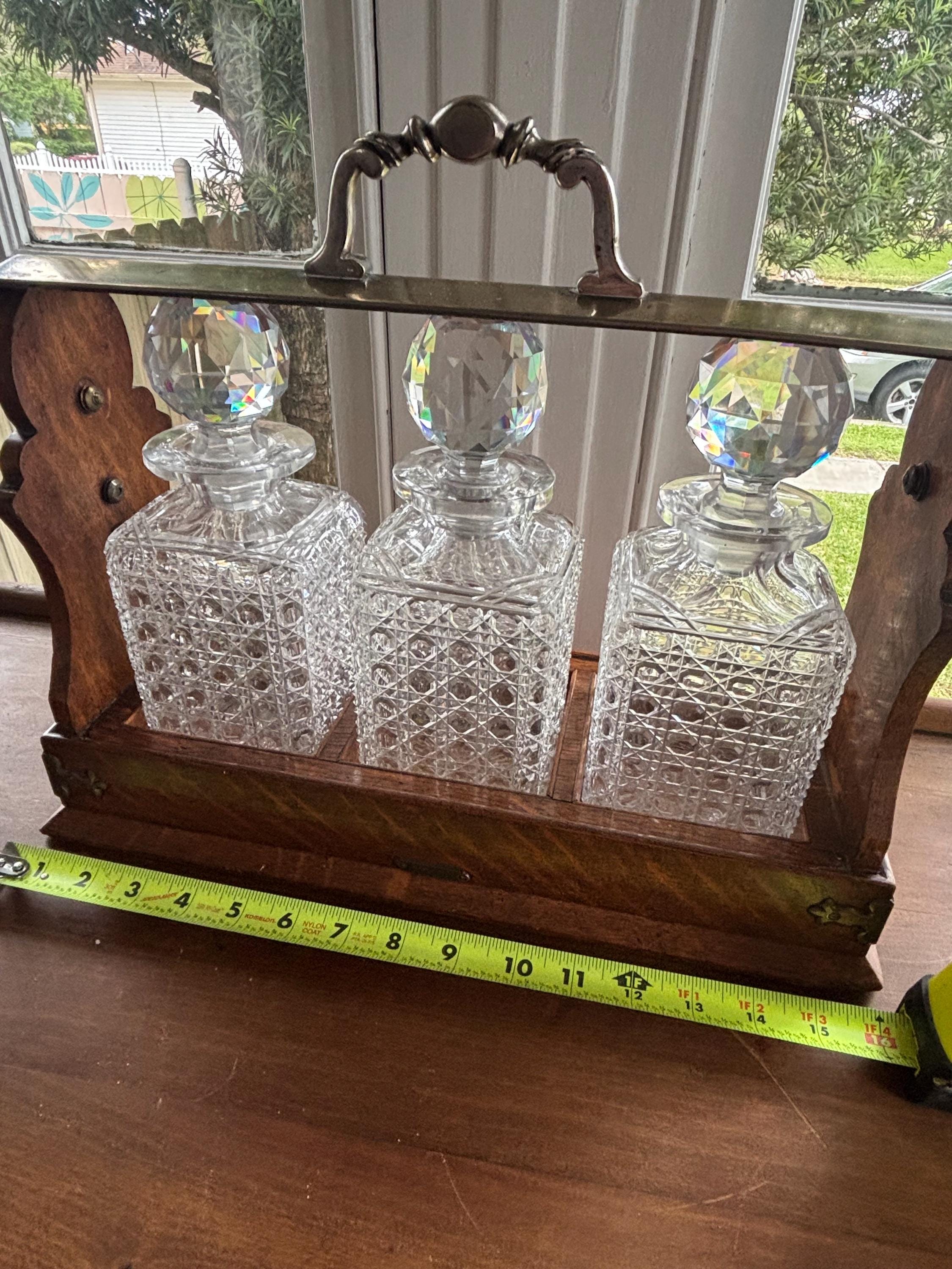 RARE 19th Century Betjemann Tantalus Decanter Set - Etsy