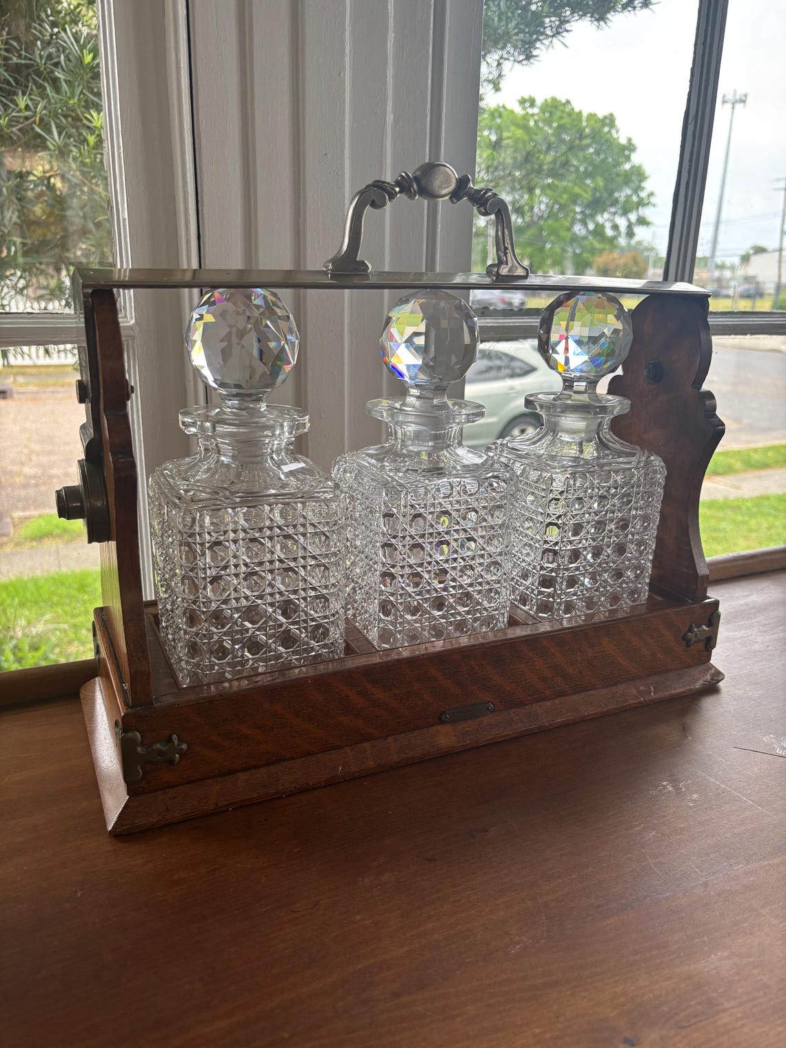 RARE 19th Century Betjemann Tantalus Decanter Set - Etsy