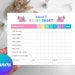 Editable Chore Chart for Teen Printable | Responsibility Checklist for ...