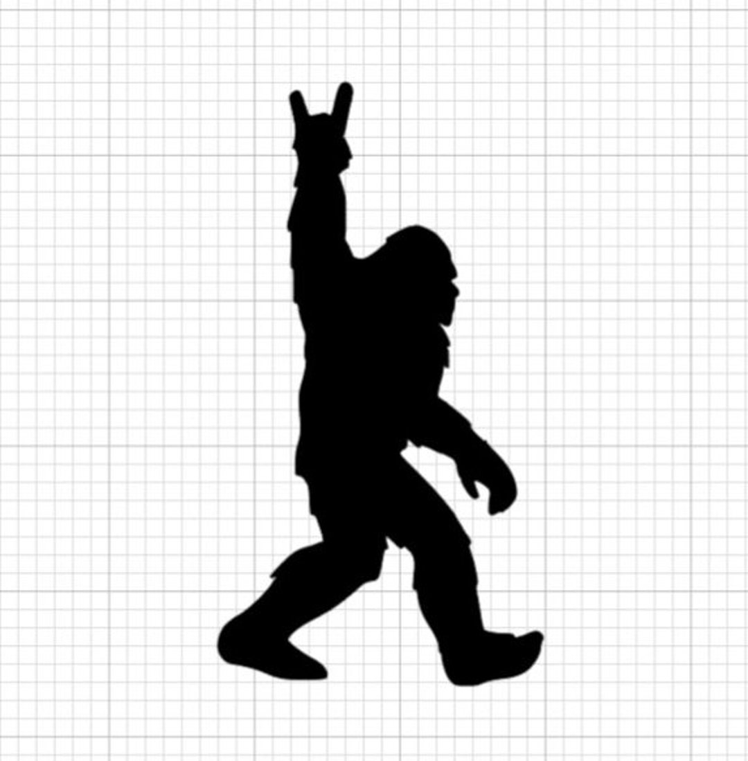 Sasquatch Bigfoot Rock Vinyl Car Decal Sticker - Etsy