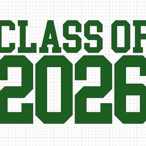 Graduating Class of 2026 Vinyl Car Decal Sticker - Etsy