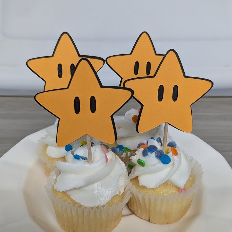 Star Cupcake Toppers - Etsy