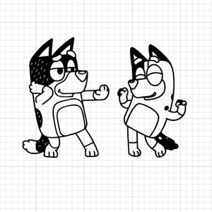 Dog Family Dance Mode Vinyl Car Decal Sticker - Etsy