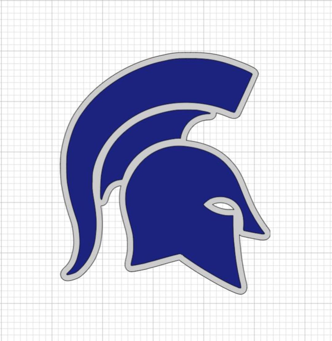 Trojan Spartan Helmet Layered Vinyl Car Decal Sticker - Etsy