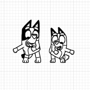 Dog Family Dance Mode Vinyl Car Decal Sticker - Etsy