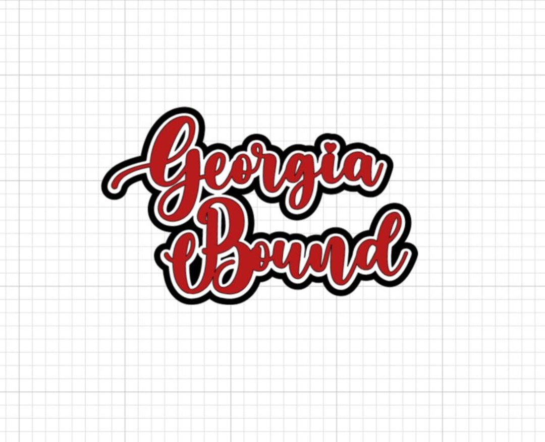 Georgia Bound Layered Vinyl Car Decal Sticker - Etsy