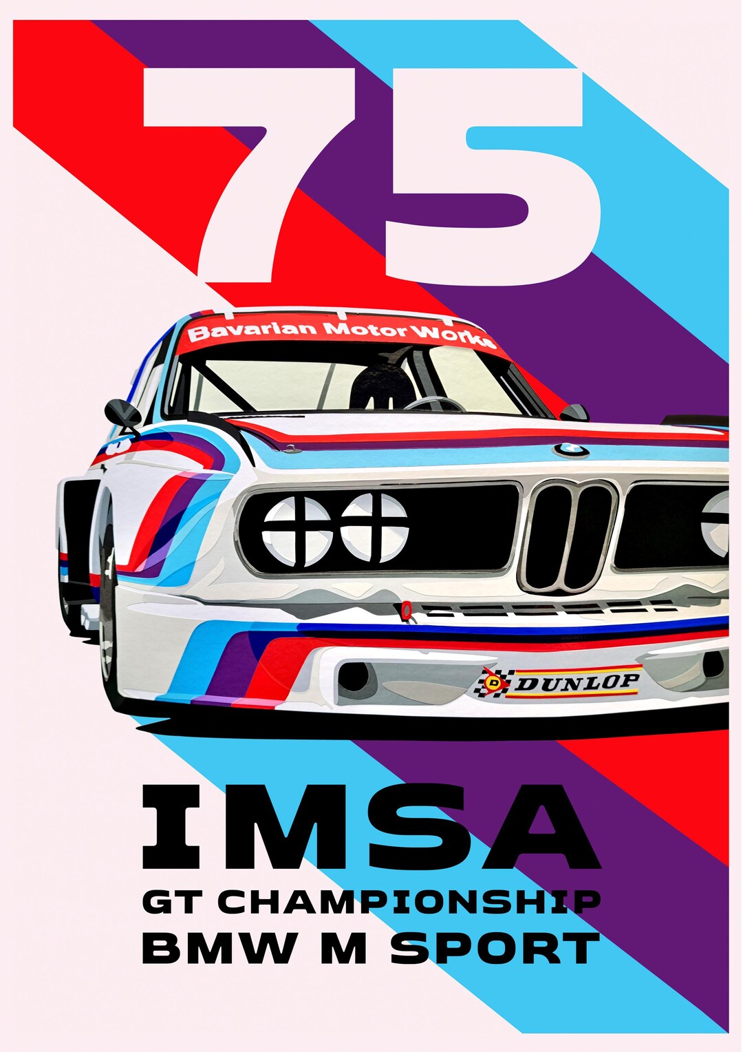 BPC (bedroom Poster Collection) Imsa 75 BMW 3.0 CSL M Sport - Etsy