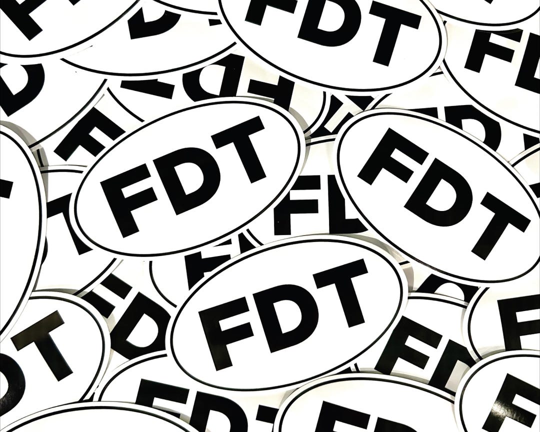 Fuck Trump FDT Sticker 3" X 5" - Etsy