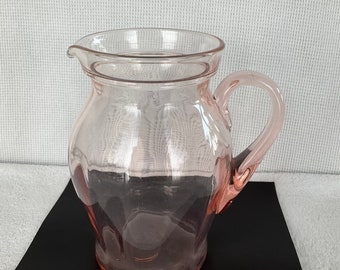 Pink Depression Pitcher - Etsy