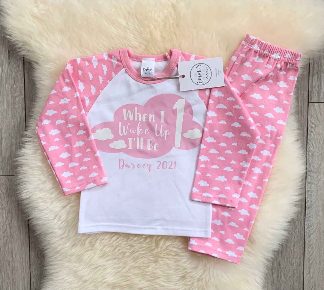Personalised Birthday Pajamas Number Name Pyjamas Girls/boys,children's ...