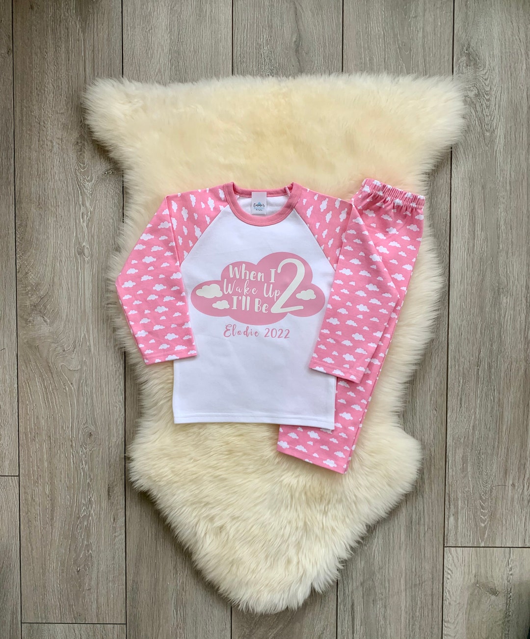 Personalized Birthday Pyjamas Pajamas: Kids Cotton Number Outfit - Etsy UK