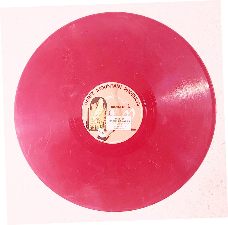 CANARY RED WAX Phonograph Record: 10-inch 78 Rpm > Master Radio ...