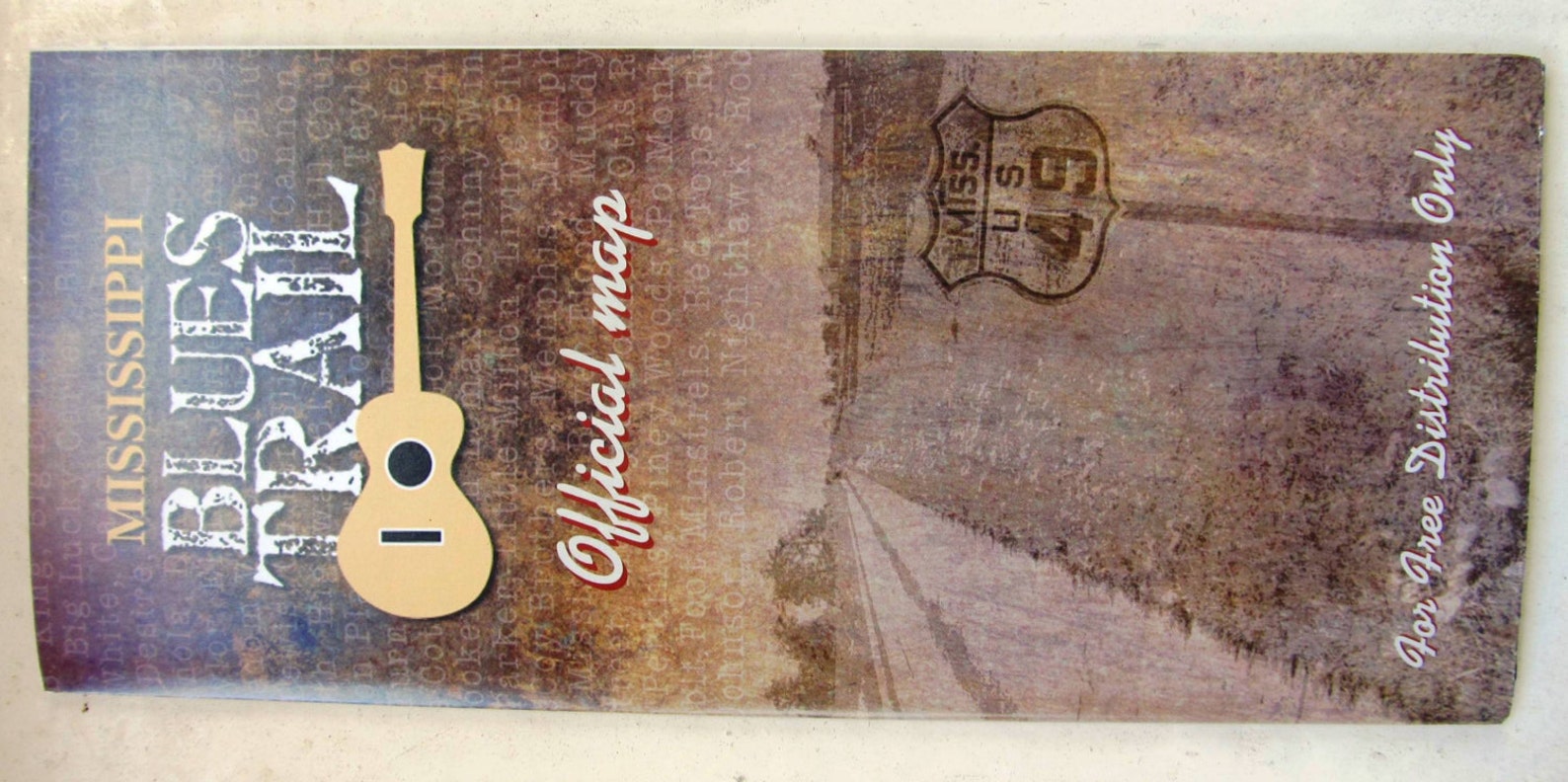 MISSISSIPPI BLUES Musicians Birthplace Map Poster + Free Mississippi ...