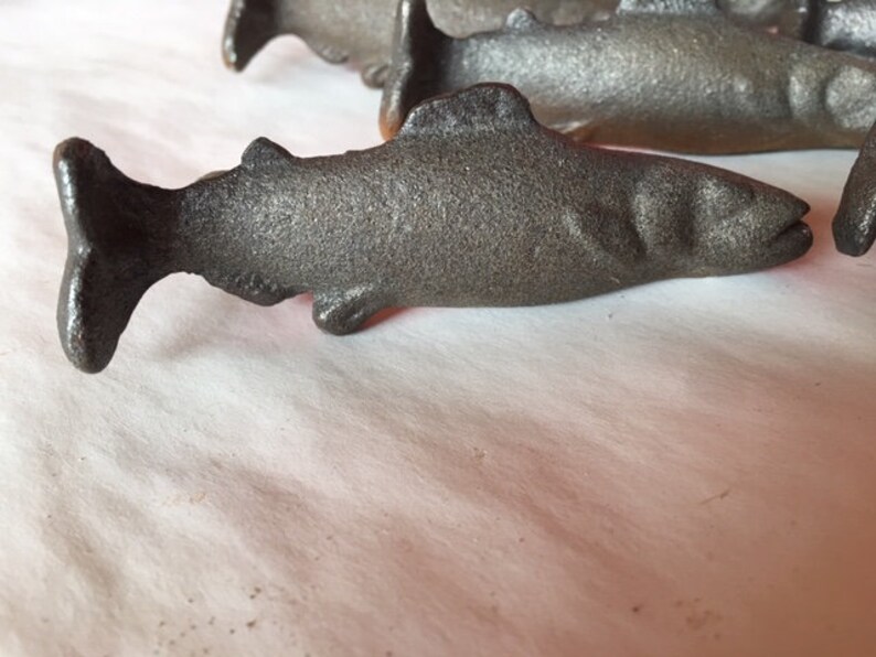 Unique Cast Iron Fish Handles - Etsy