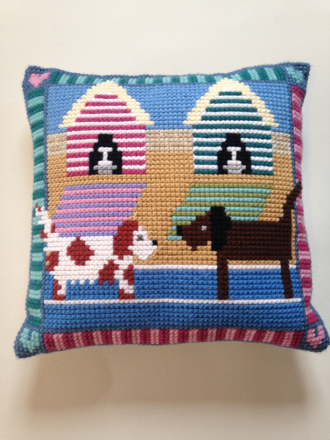Cross Stitch Kit - Stitch Your Own Cushion Front Kit, DIY - Chunky ...
