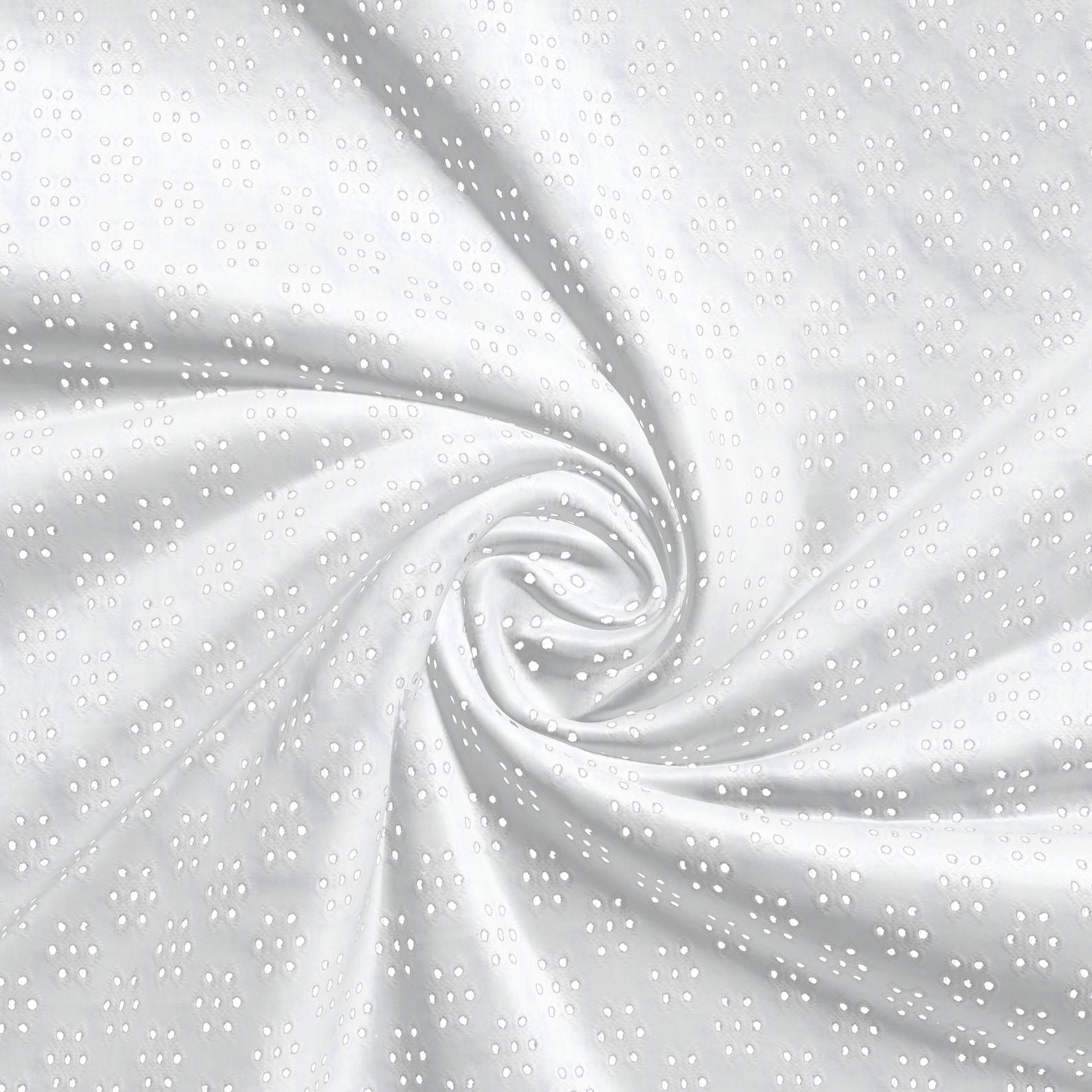 Eyelet Fabric by the Yard, Floral Knit Eyelet Fabric, Eyelet Stretchy ...