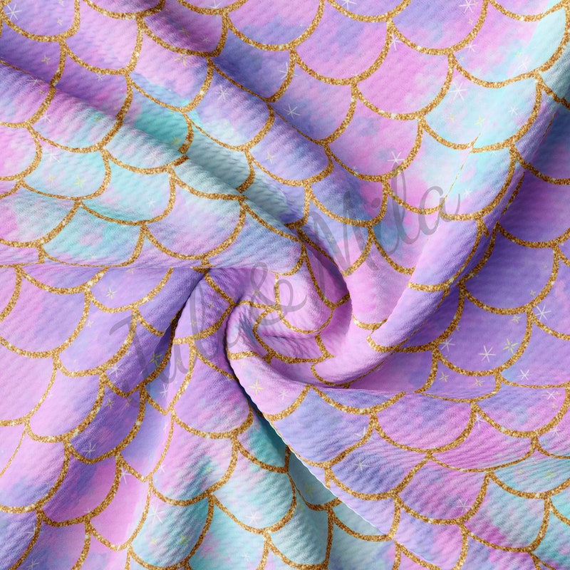 Flannel Mermaid Fabric - Etsy