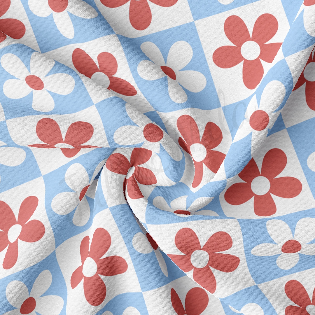 4th of July Liverpool Bullet Textured Fabric by the Yard 4way Stretch ...