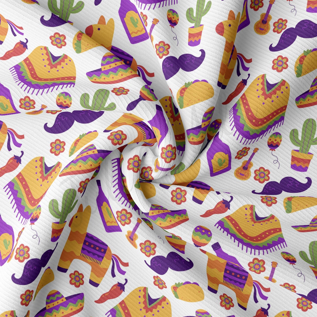 Rib Knit Fabric by the Yard Ribbed Jersey Stretchy Soft Polyester ...