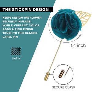 Flower Lapel Pin, Emerald Lapel Pin, Lapel Pin, Wedding Lapel Pin, Men ...