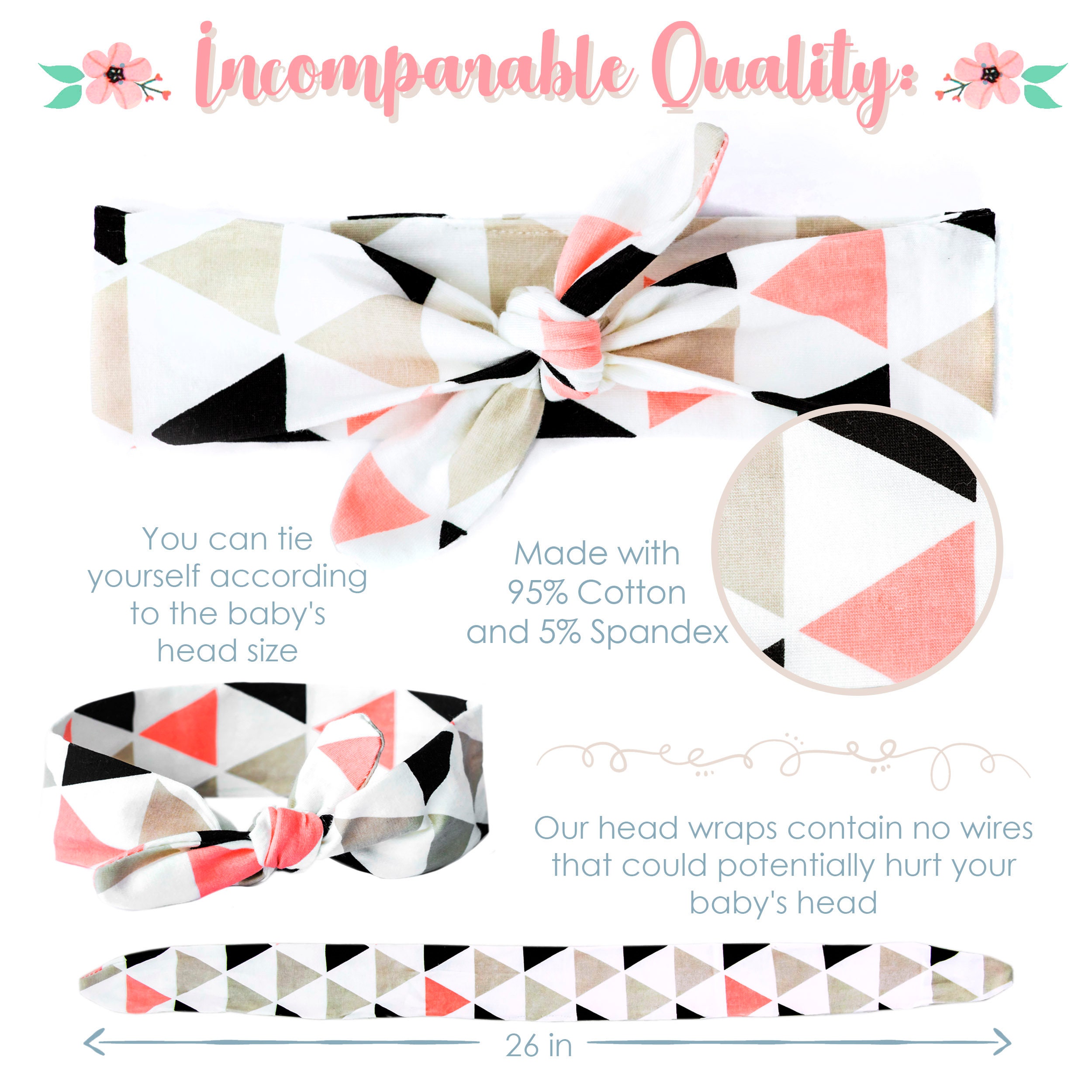 Baby Headbands Baby Girl Headbands Baby Head Wraps Newborn | Etsy